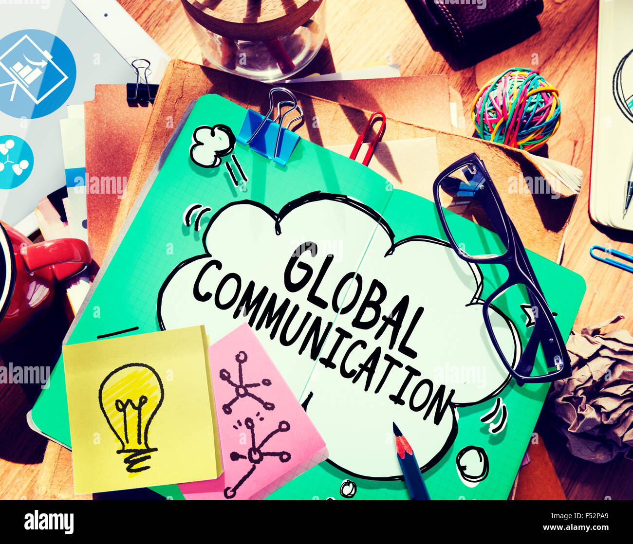 Global Communication Globalization Connection Communicate Concept Stock ...