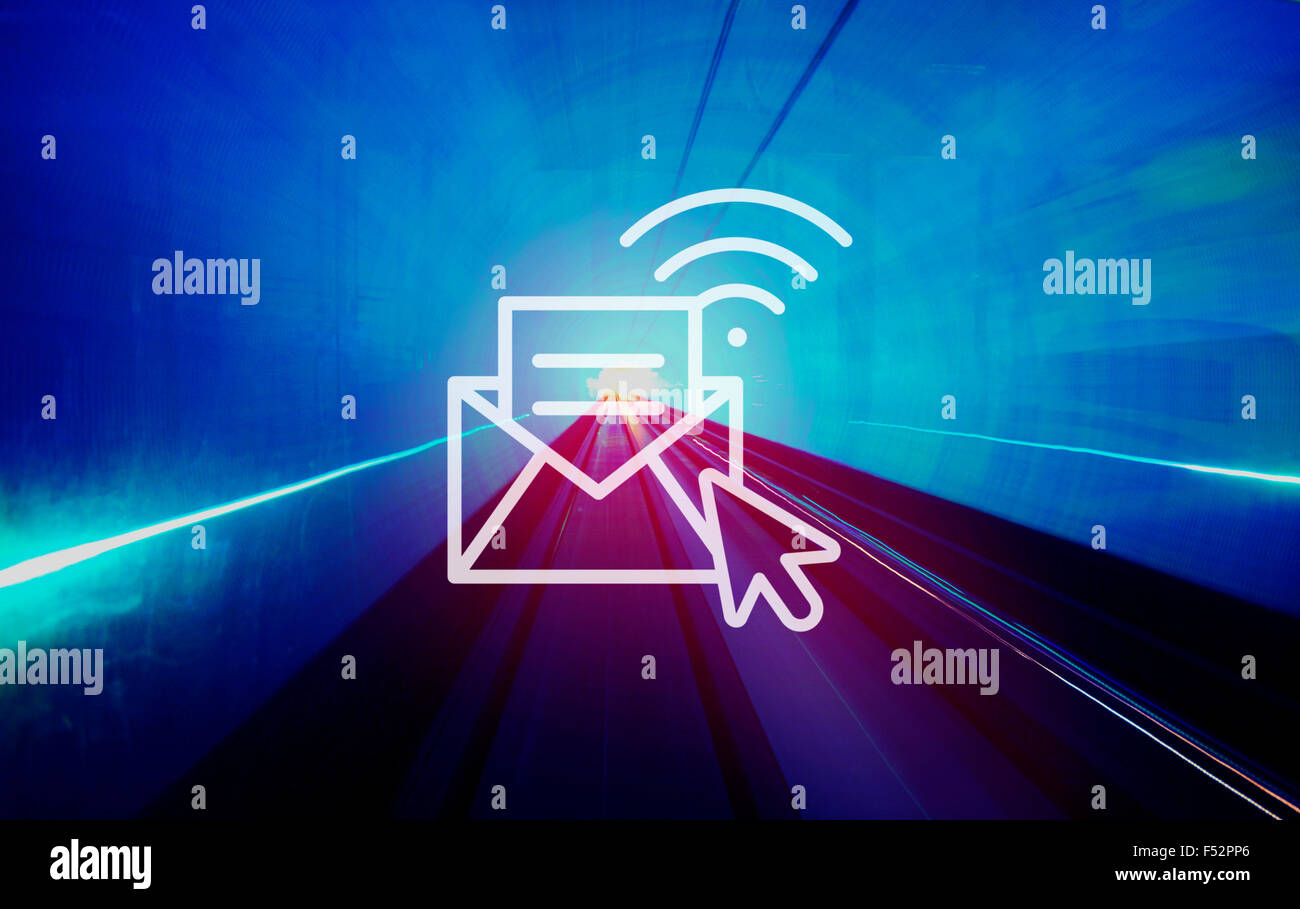 Communication Online Messaging Hotspot Network Concept Stock Photo - Alamy