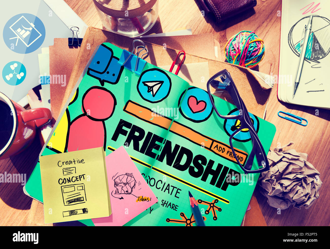 Friendship Group People Social Media Loyalty Concept Stock Photo - Alamy