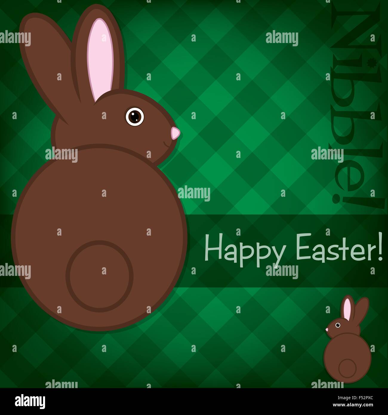 Easter bunny card in vector format Stock Vector Image & Art - Alamy