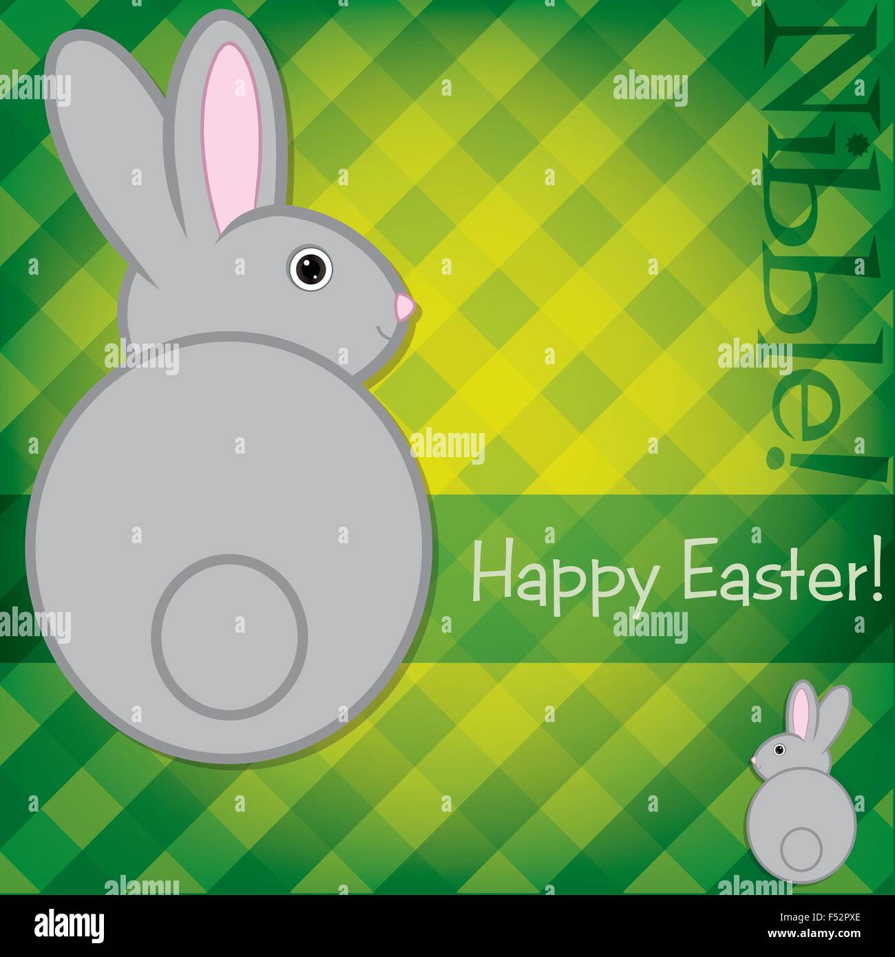Easter bunny card in vector format Stock Vector Image & Art - Alamy