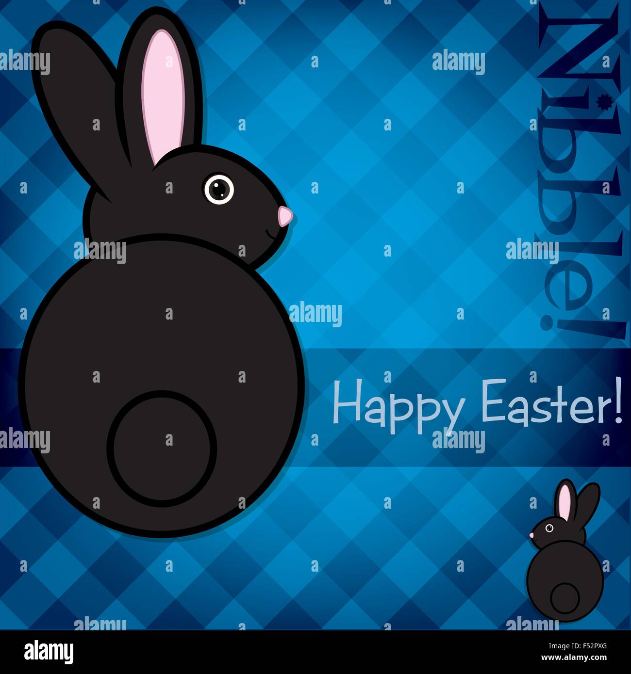 Easter bunny card in vector format Stock Vector Image & Art - Alamy