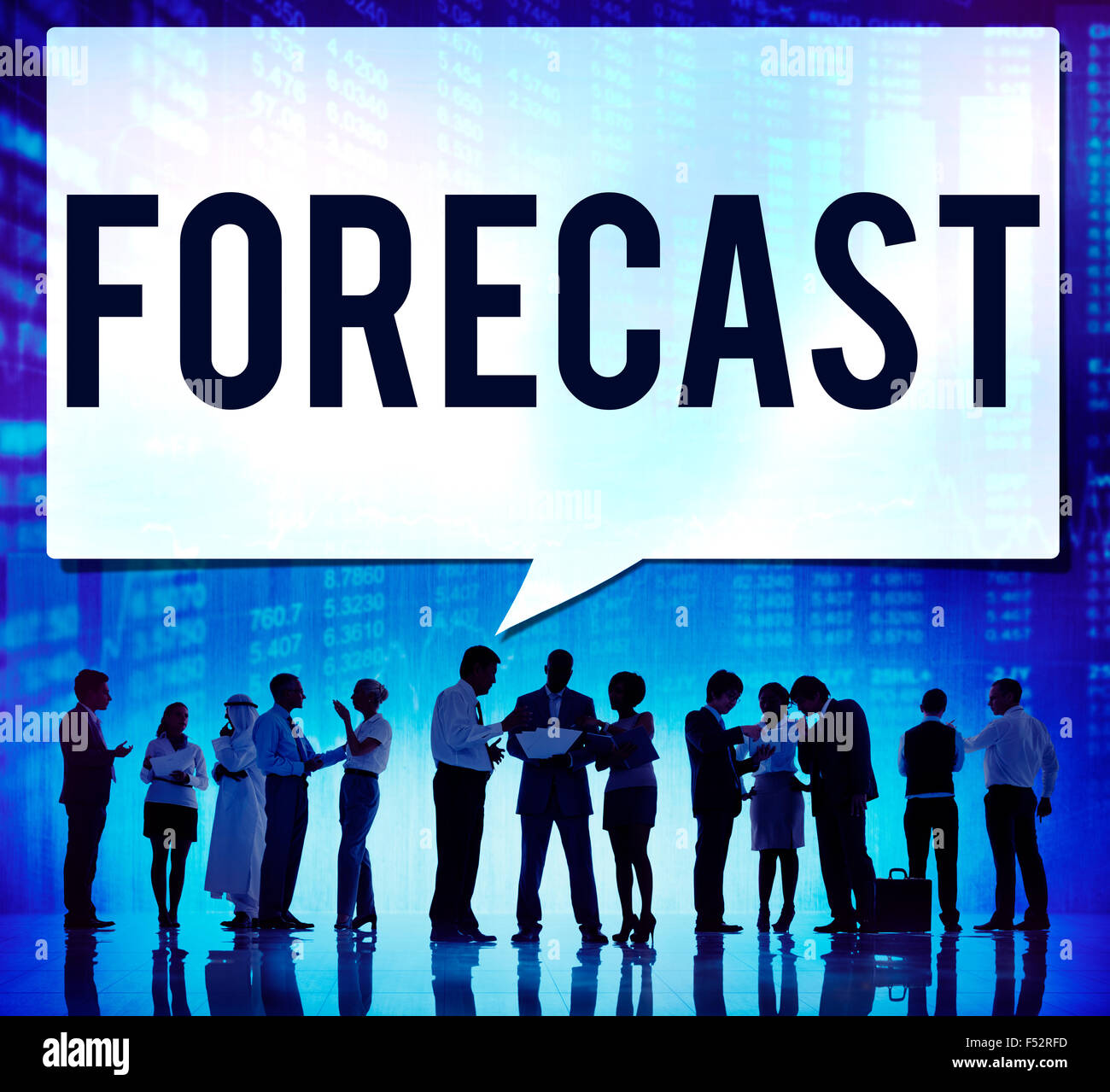 Forecast Prediction Precision Probability Future Concept Stock Photo ...