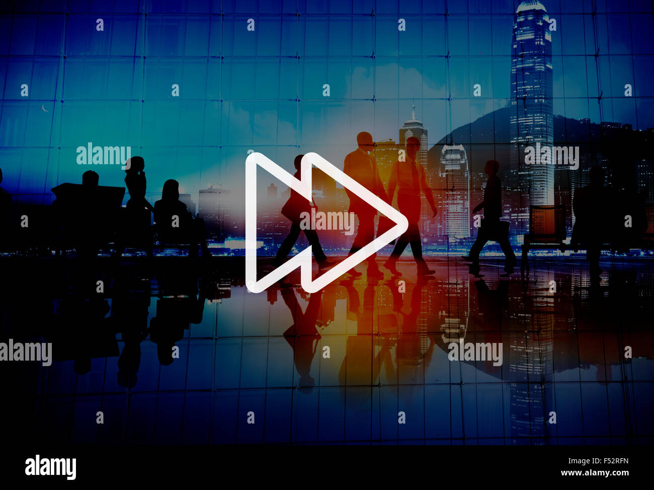 Fast Forward Multimedia Music Audio Concept Stock Photo - Alamy