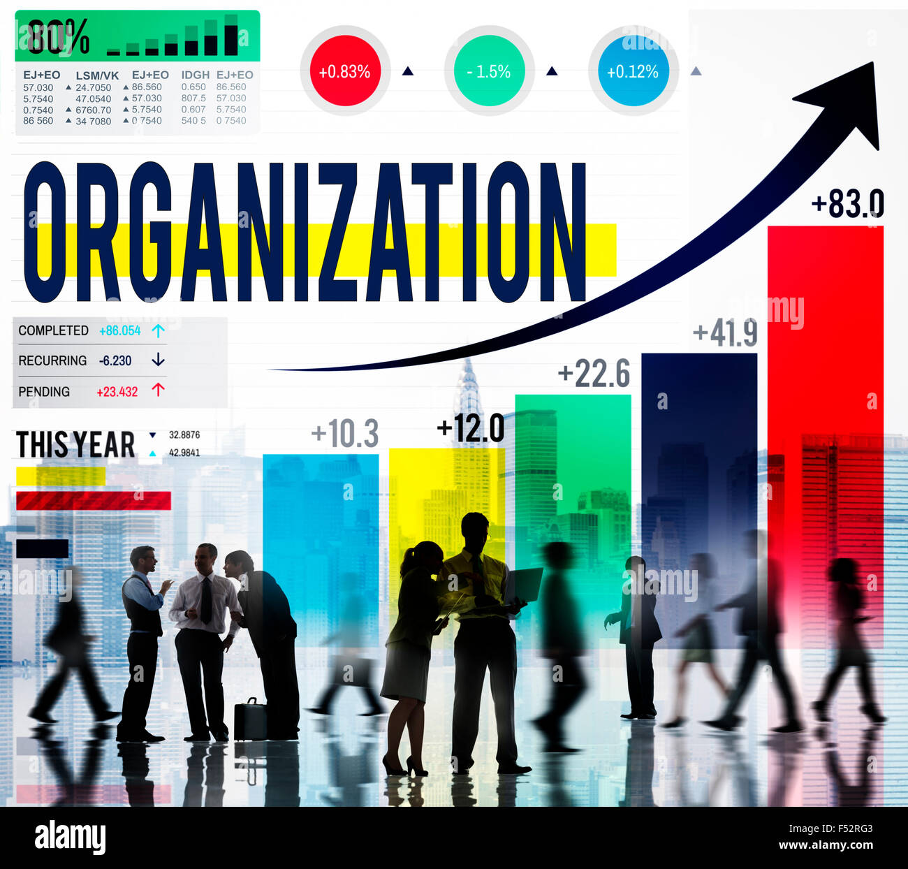 Organization Management Network Corporate Connection Concept Stock ...