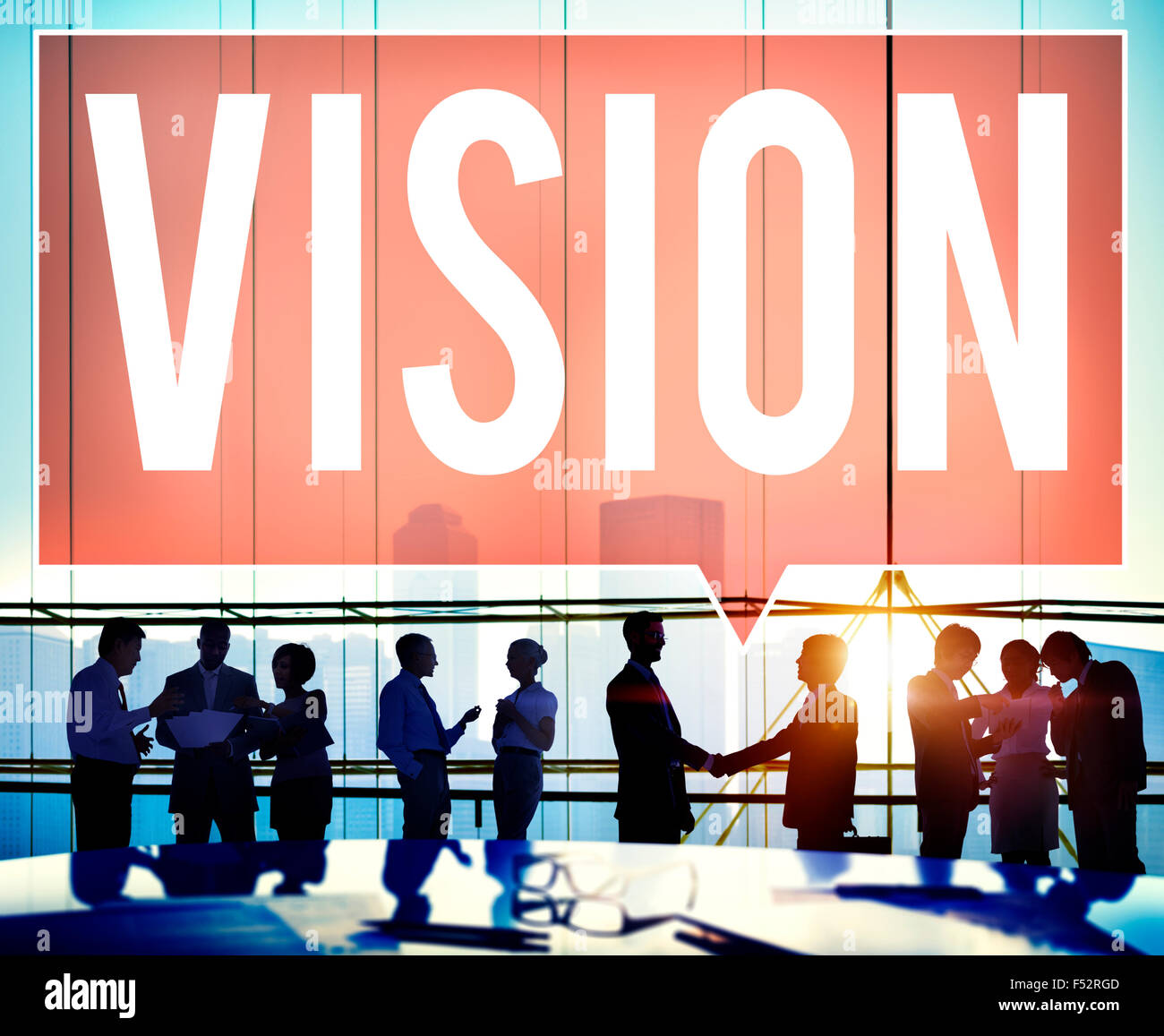 Vision Strategy Palnning Target Direction Concept Stock Photo - Alamy