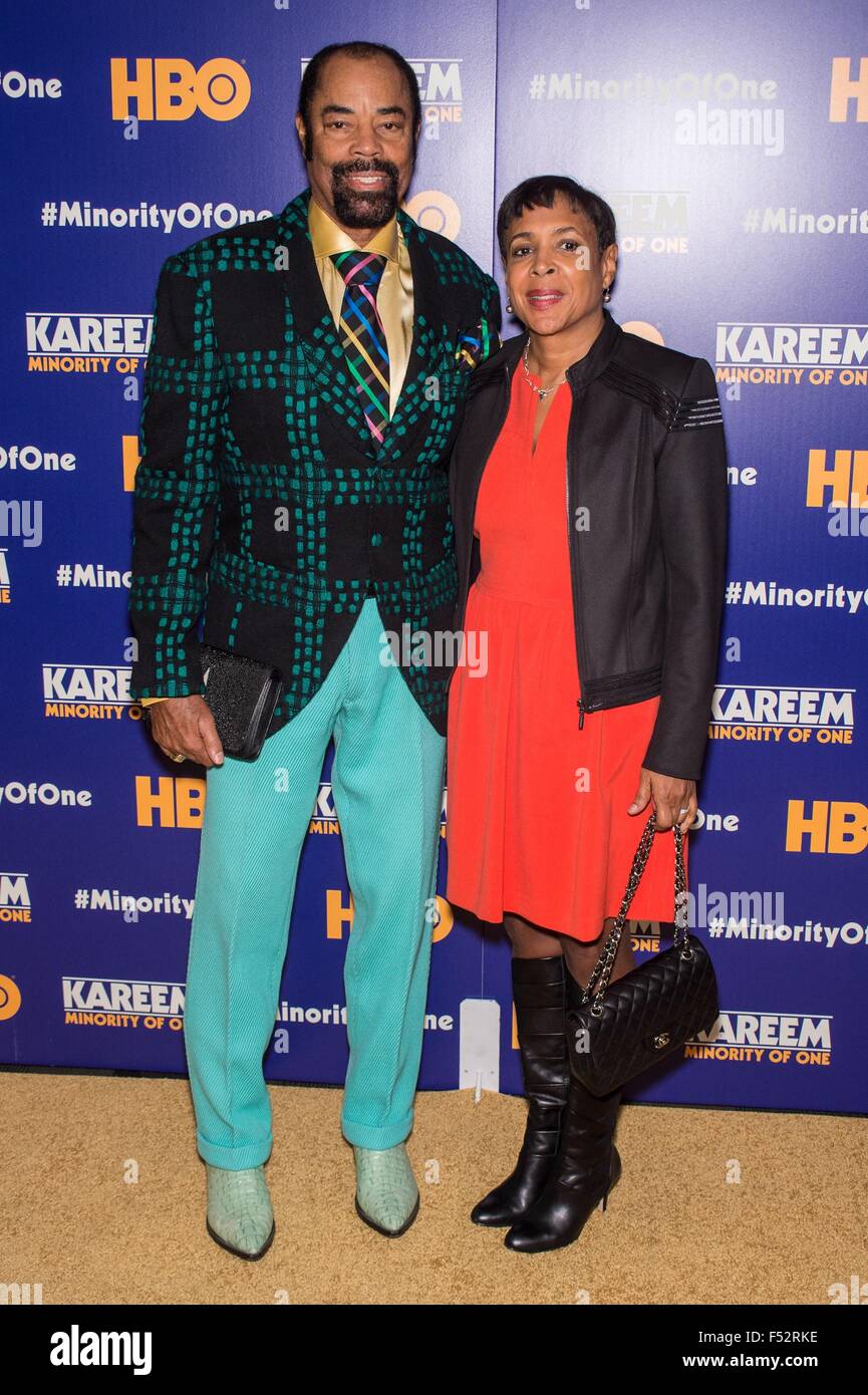 New York, NY, USA. 26th Oct, 2015. Walt Frazier, Marsha Clark at ...