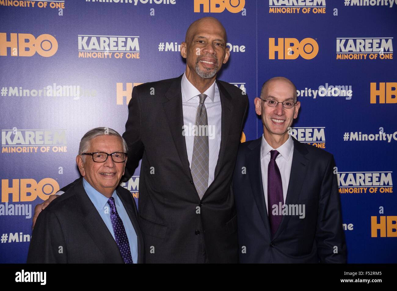 David stern kareem abdul jabbar adam silver kareem hi-res stock ...