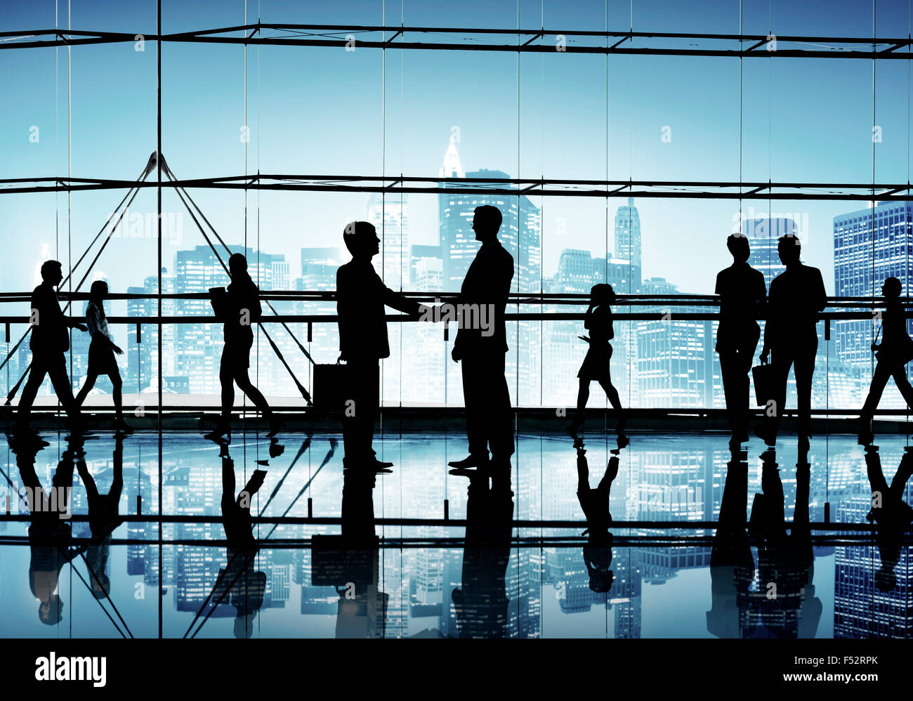 Corporate Business Team Connection Discussion Working Concept Stock ...