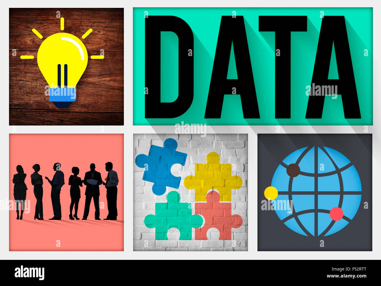 Data Storage Information Networking Connection Concept Stock Photo - Alamy