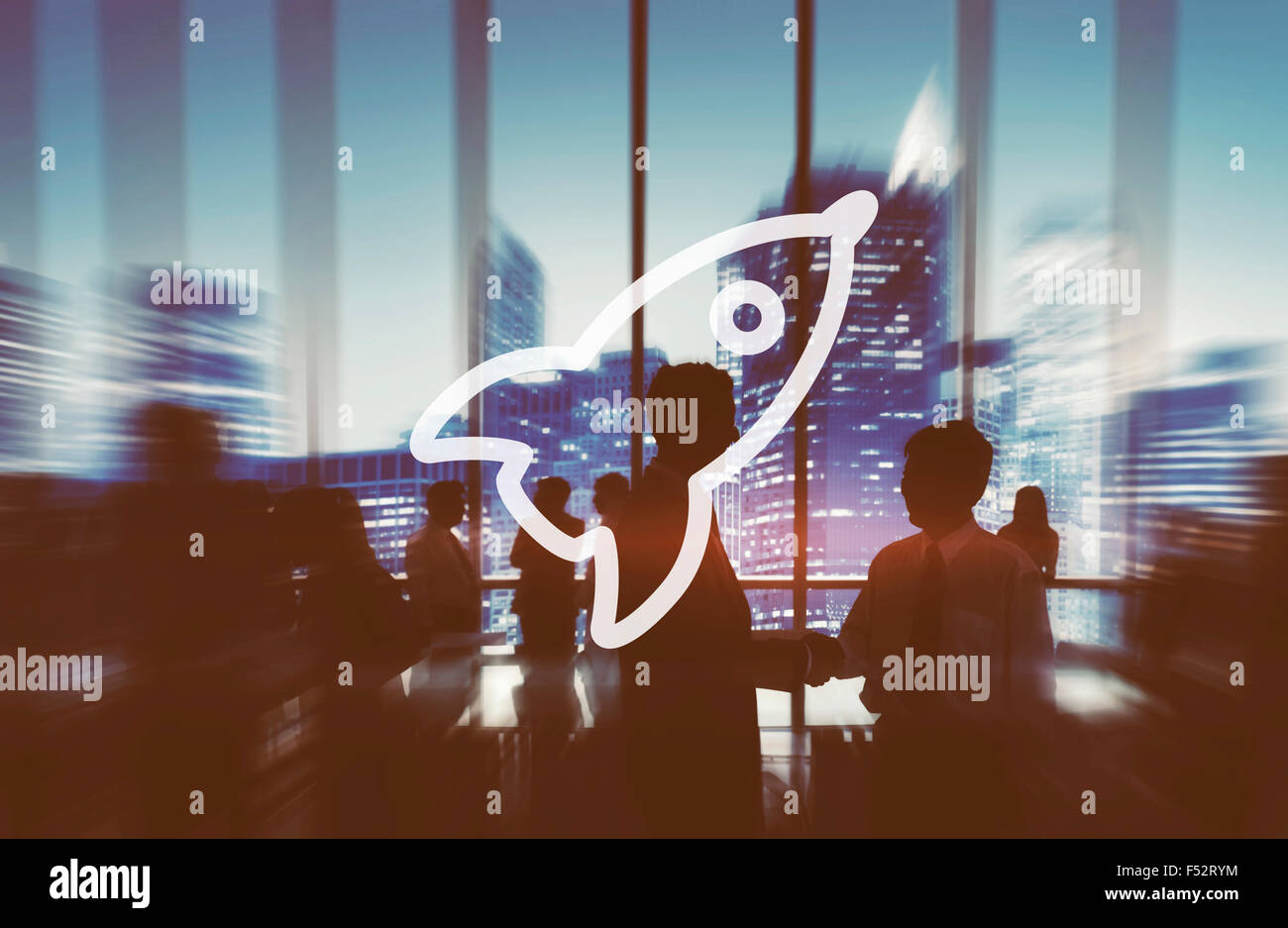Launch Startup Innovation Improvement Rocket Concept Stock Photo - Alamy