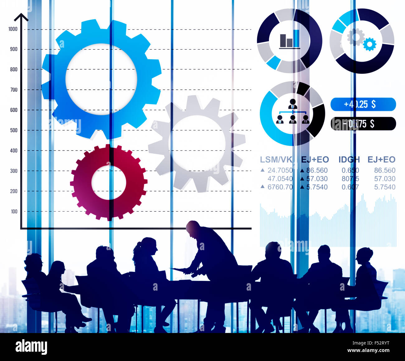 Teamwork Collaboration Strategy Business Marketing Concept Stock Photo ...