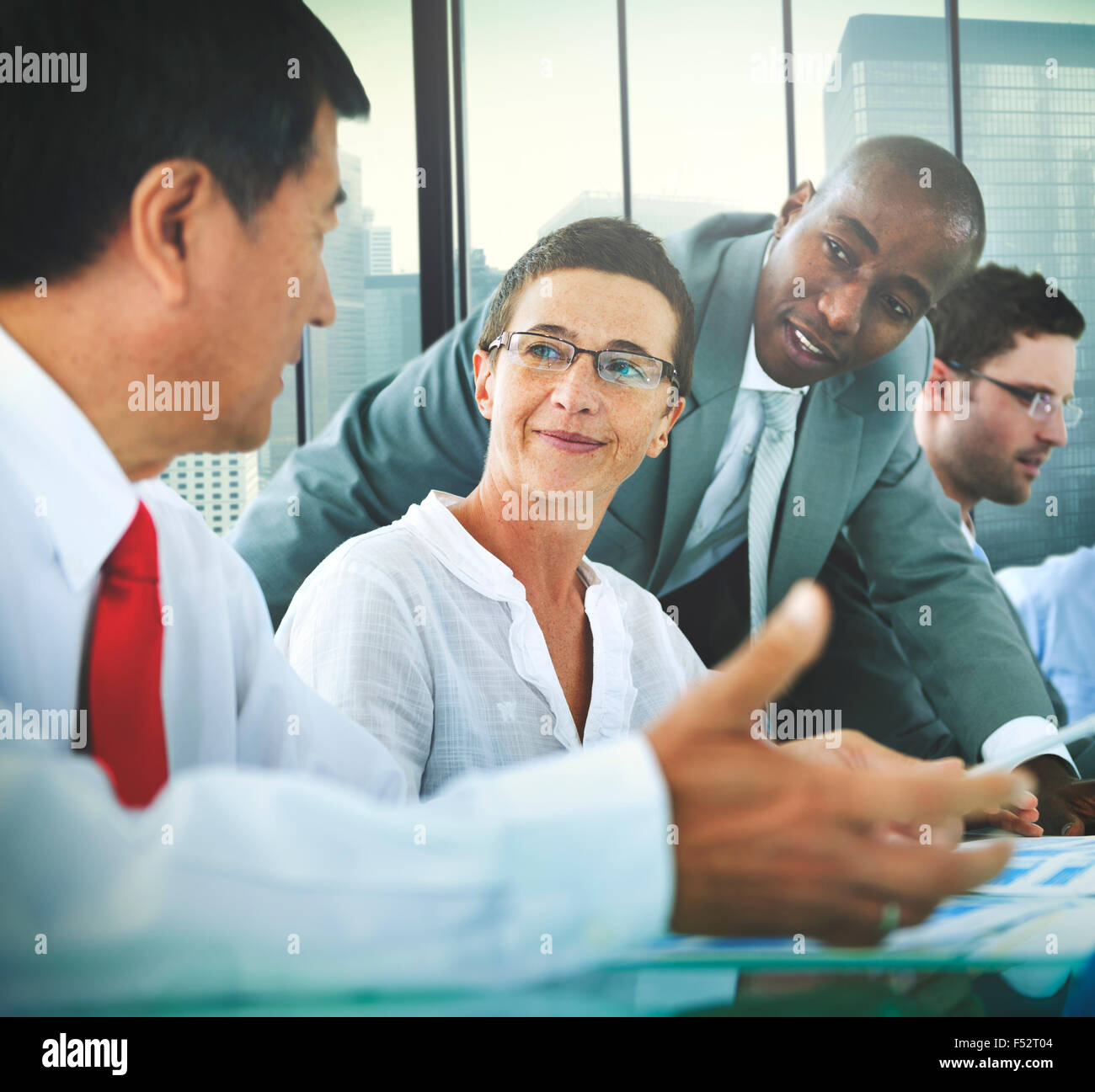 Business People Corporate Communication Meeting Concept Stock Photo - Alamy
