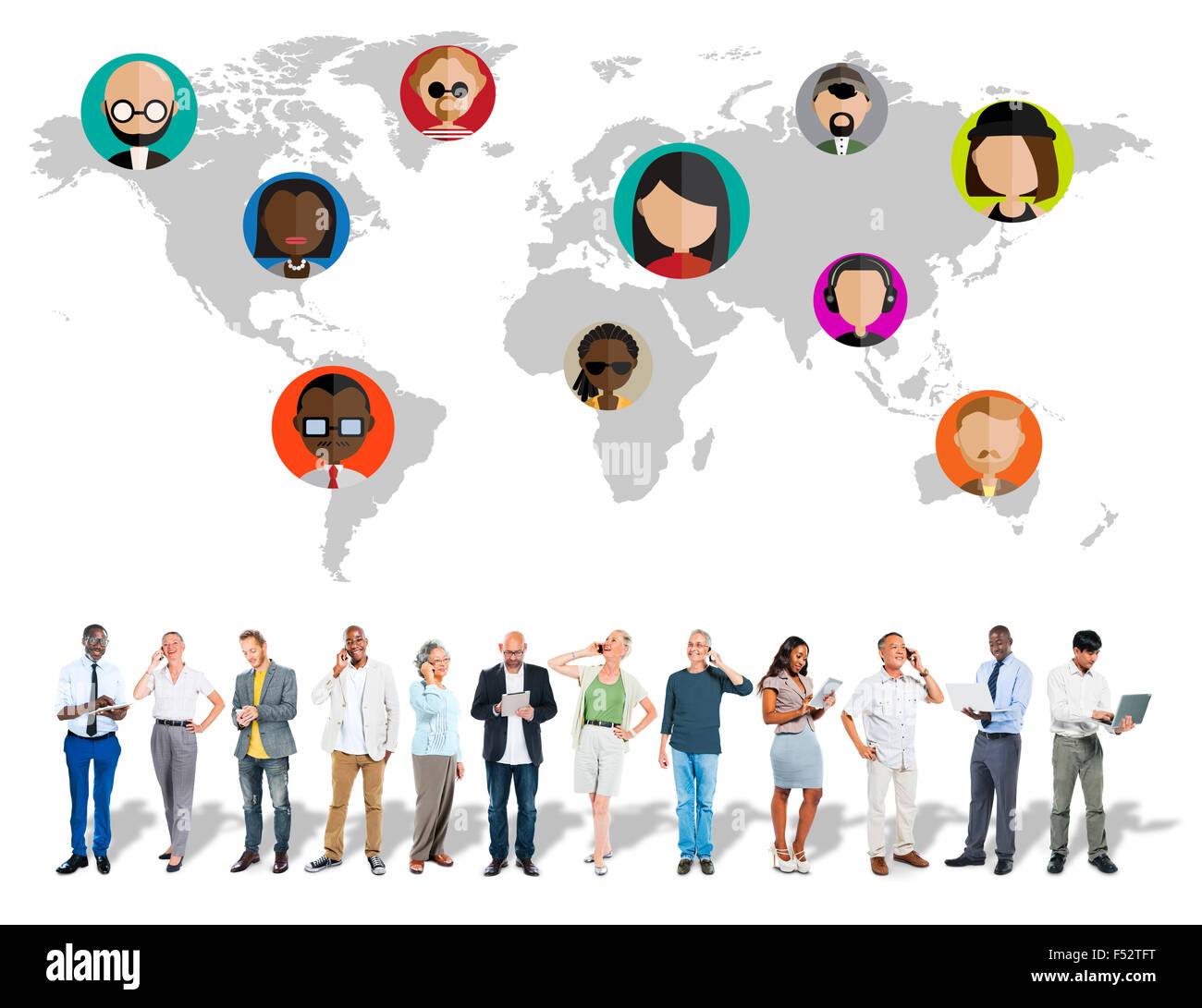Global Community World People Social Networking Connection Concept ...