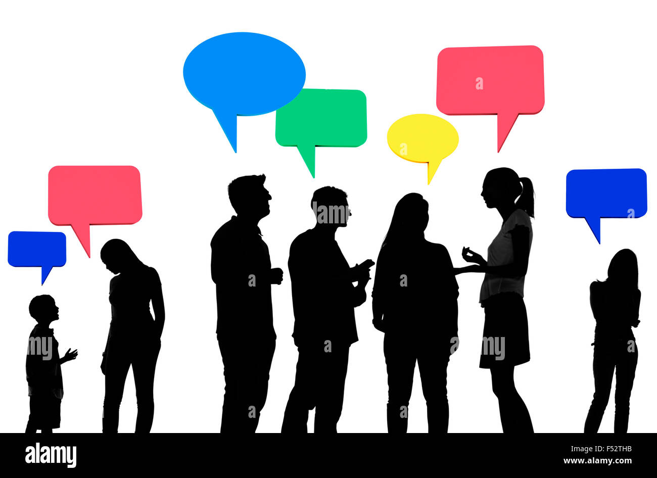 Communication Community People Discussion Talking Concept Stock Photo ...