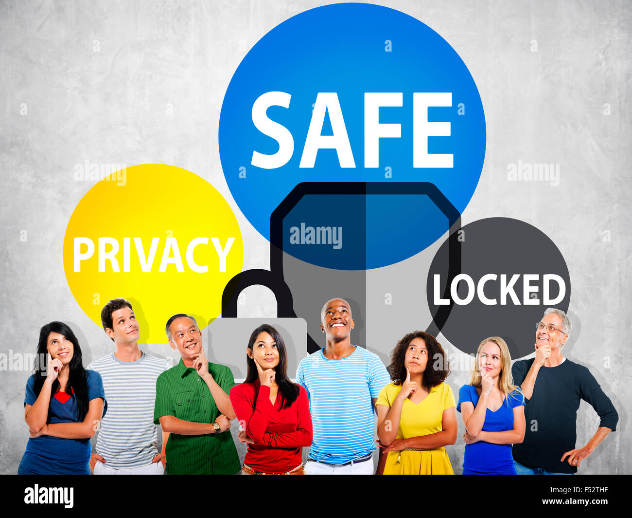 Safe Privacy Locked Security Protection Safe Insurance Concept Stock ...