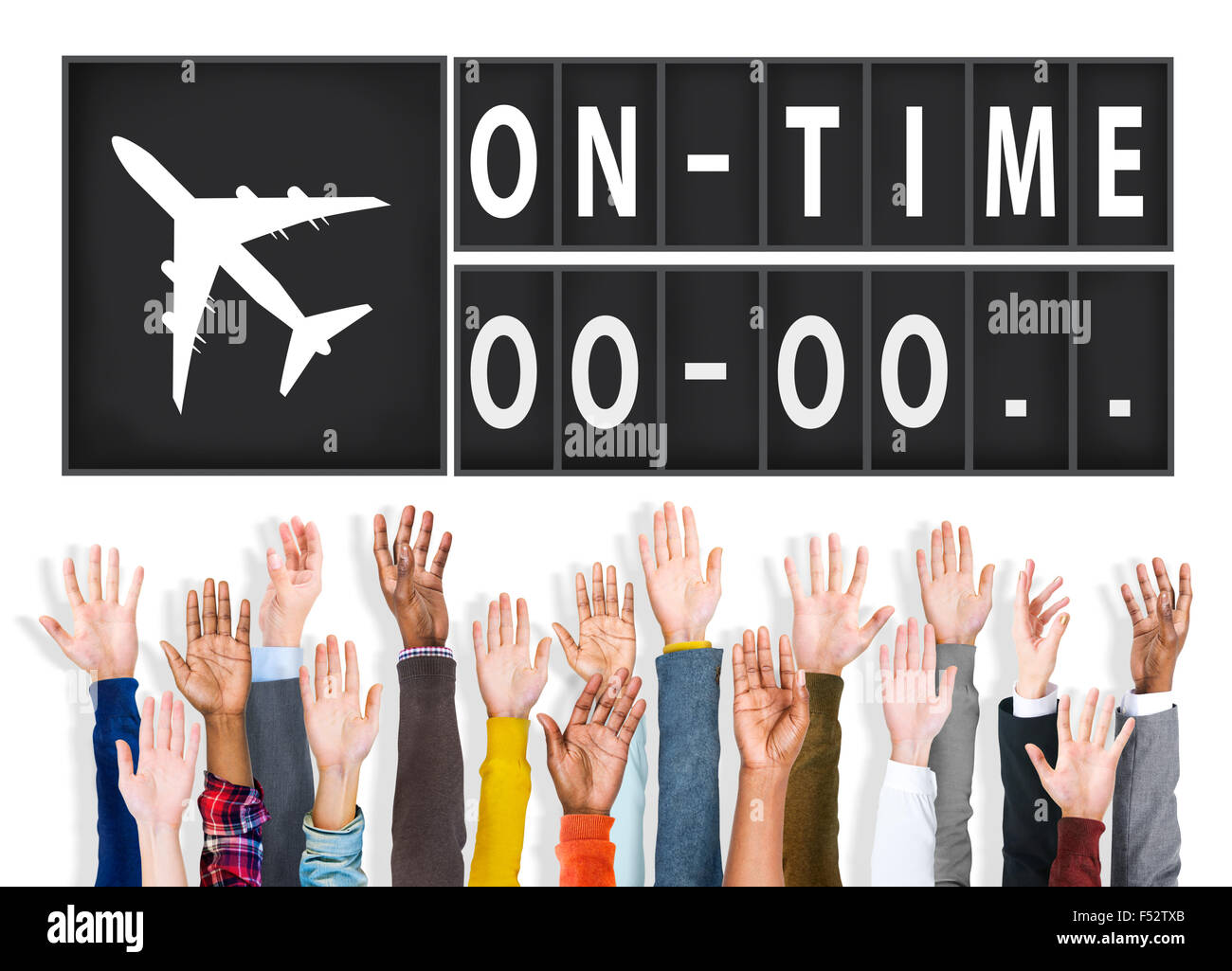 On Time Punctual Efficiency Organization Management Concept Stock Photo ...