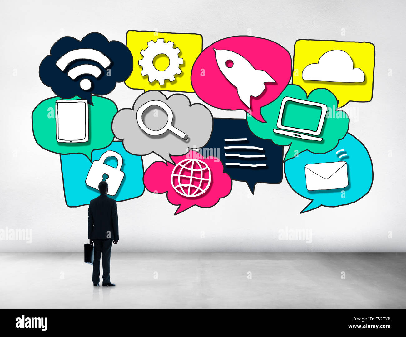 Media Communication Technology Latest Modern Concept Stock Photo - Alamy