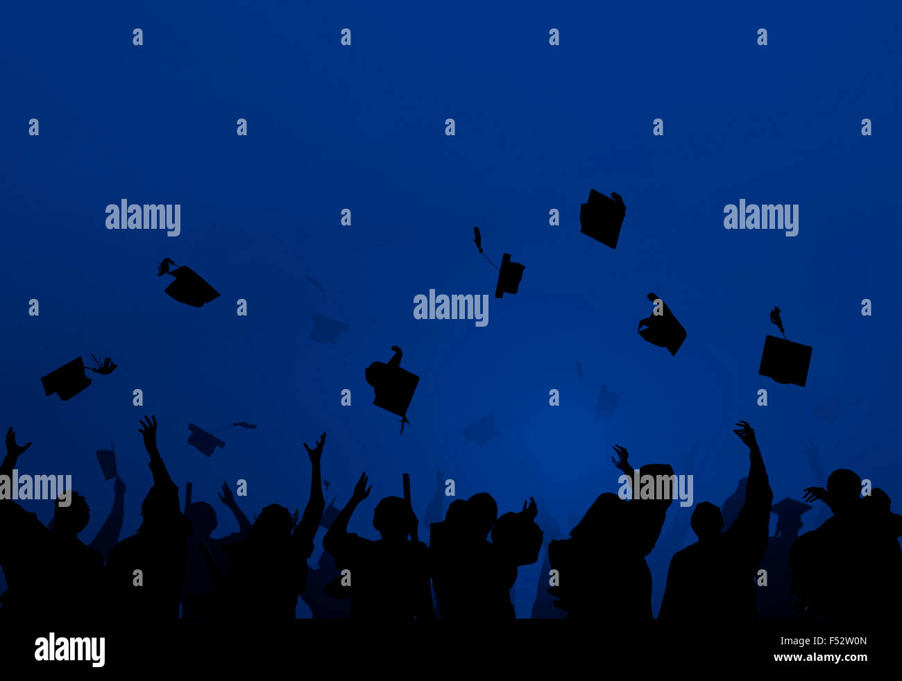 Group Of Diverse Students Celebrating Graduation Stock Photo - Alamy