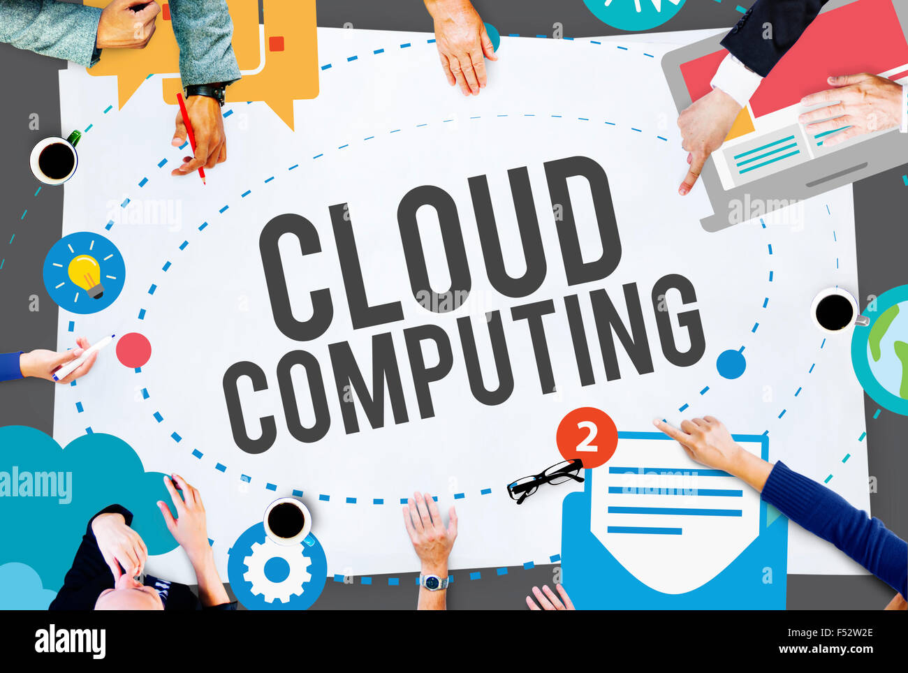 Cloud Computing Online Internet Sharing Storage Concept Stock Photo - Alamy