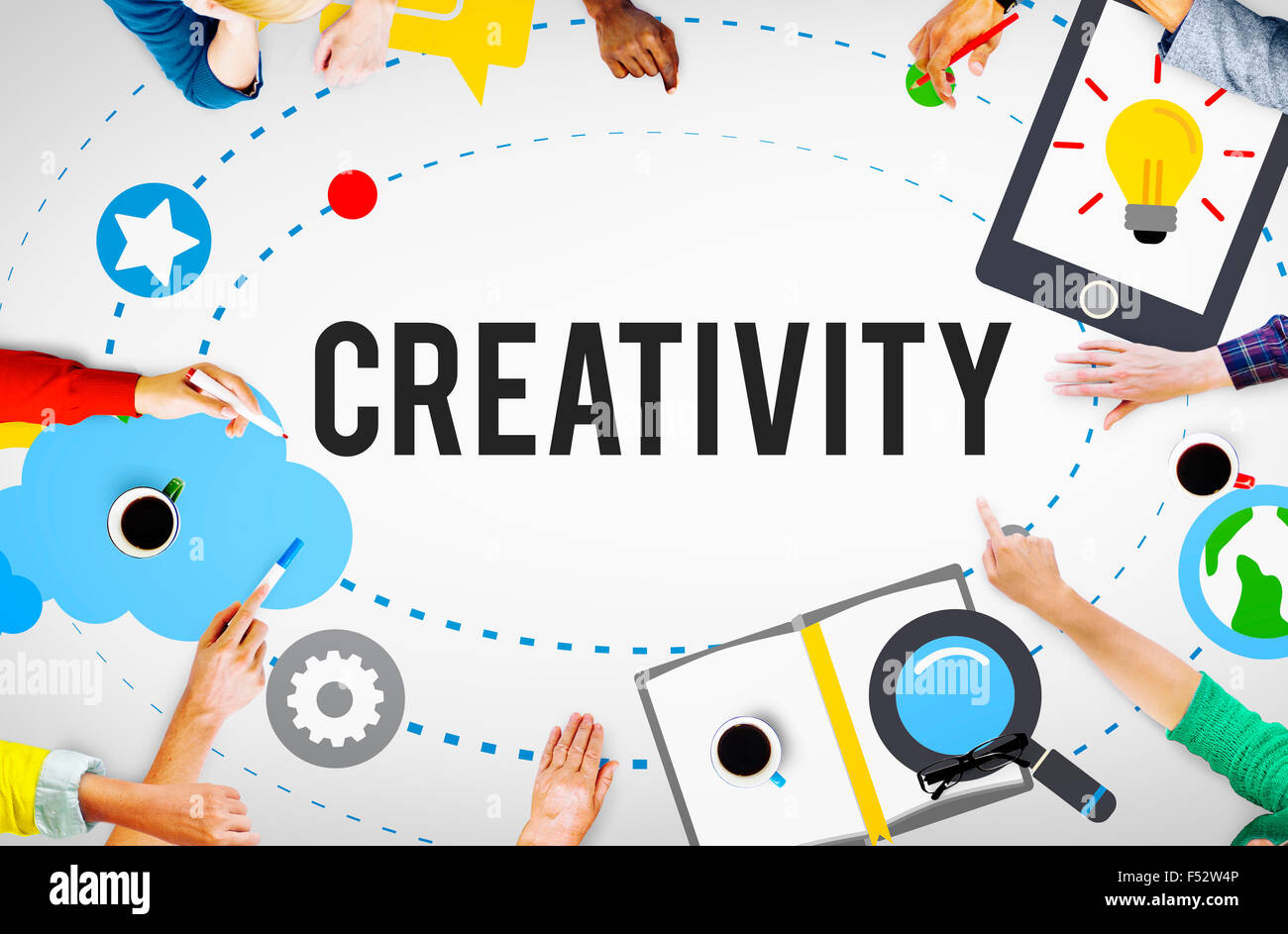 Creativity Artistic Imagination Inspiration Innovation Concept Stock ...