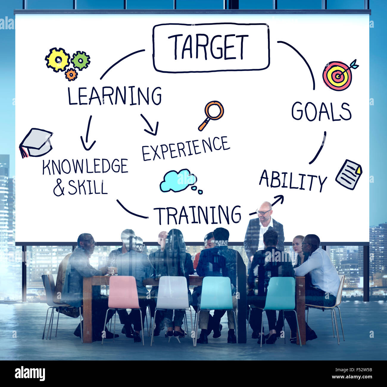Target Aspiration Goal Achievement Vision Concept Stock Photo - Alamy