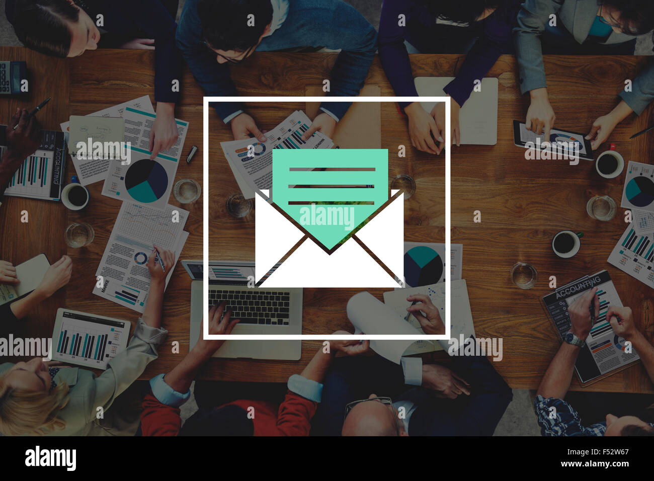 Email Message Icon Communication Letter Concept Stock Photo - Alamy