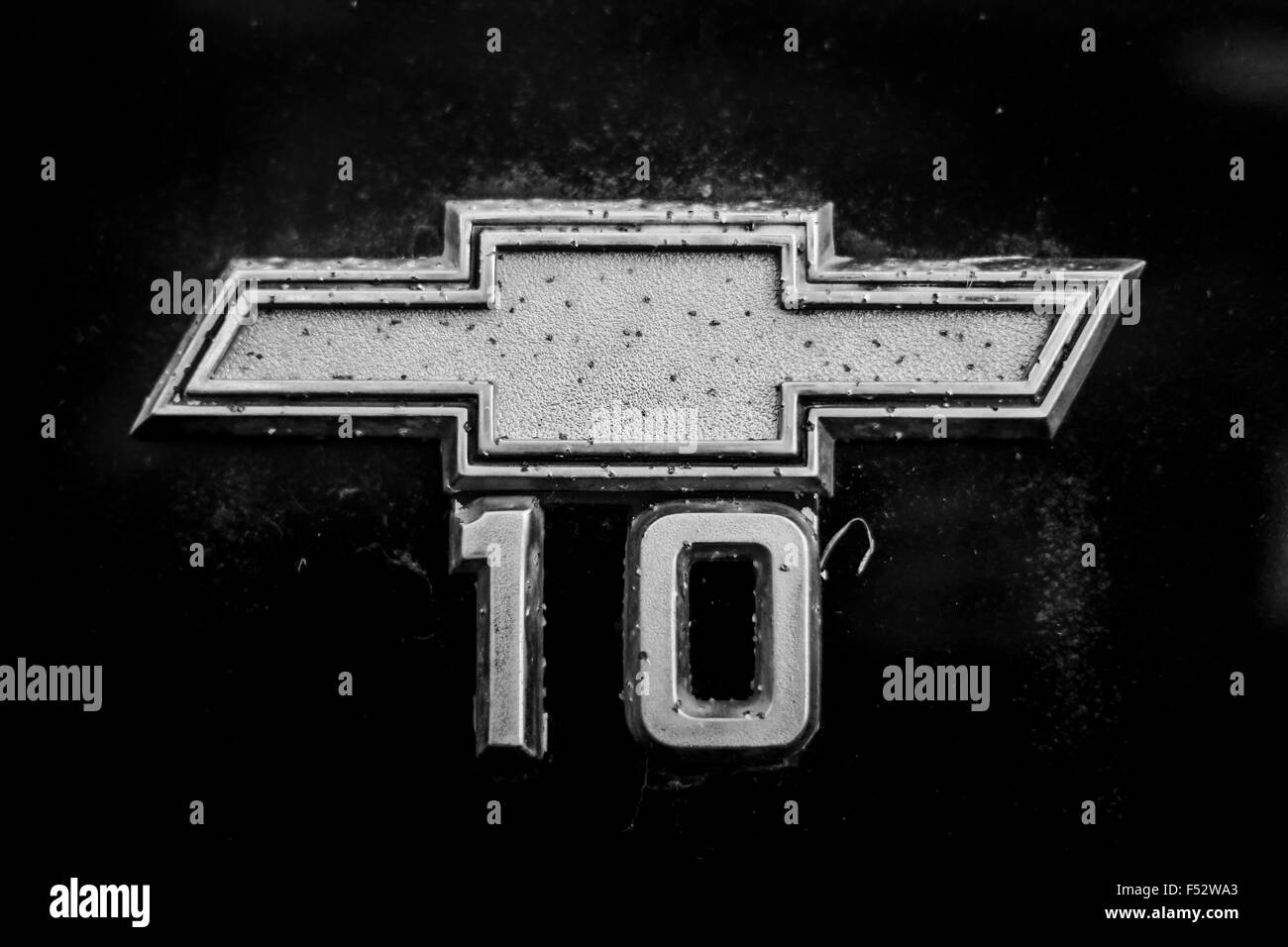 Chevy S-10 logo truck close up black and white chevrolet emblem Stock ...