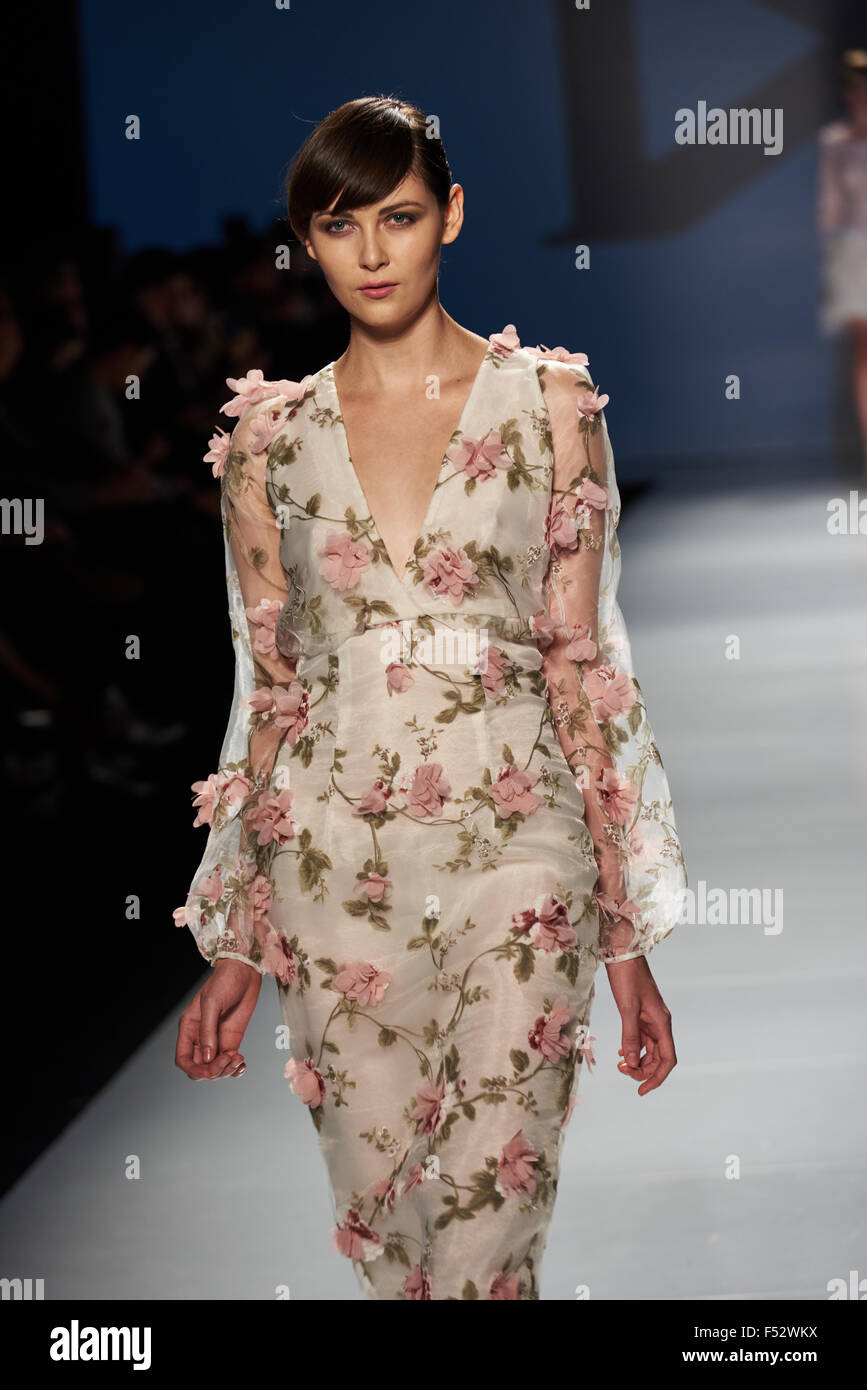 Model walking at the Mercedes Benz start up show during Toronto world ...