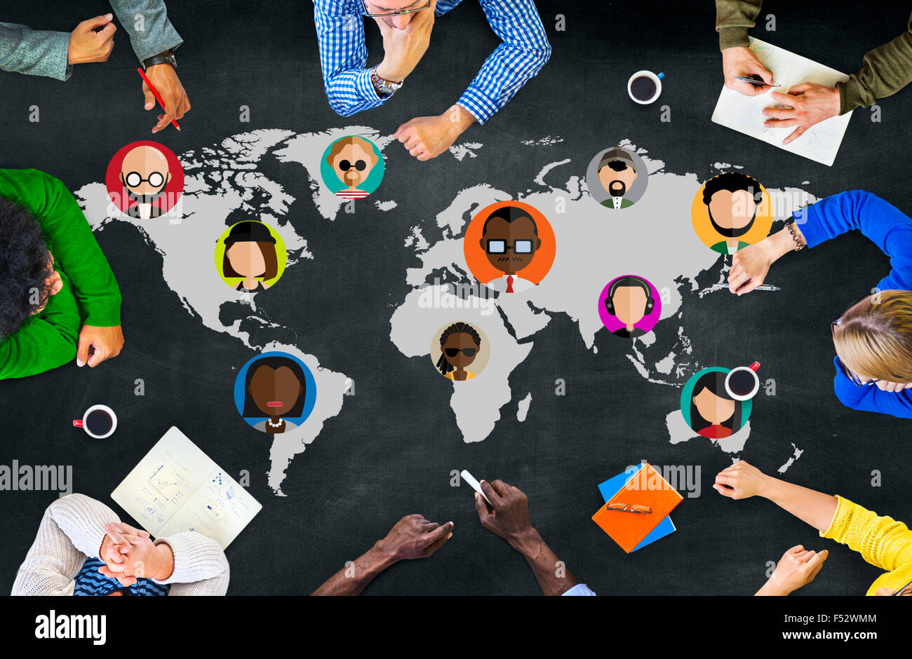 Global Community World People Social Networking Connection Concept ...