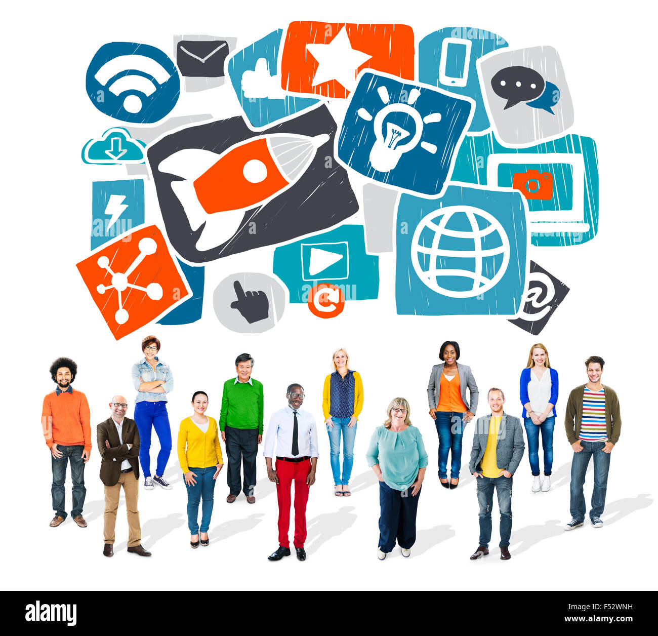 Media Social Media Social Network Internet Technology Online Concept ...