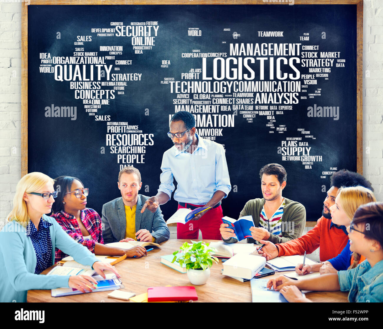 Logistics Management Freight Service Production Concept Stock Photo - Alamy