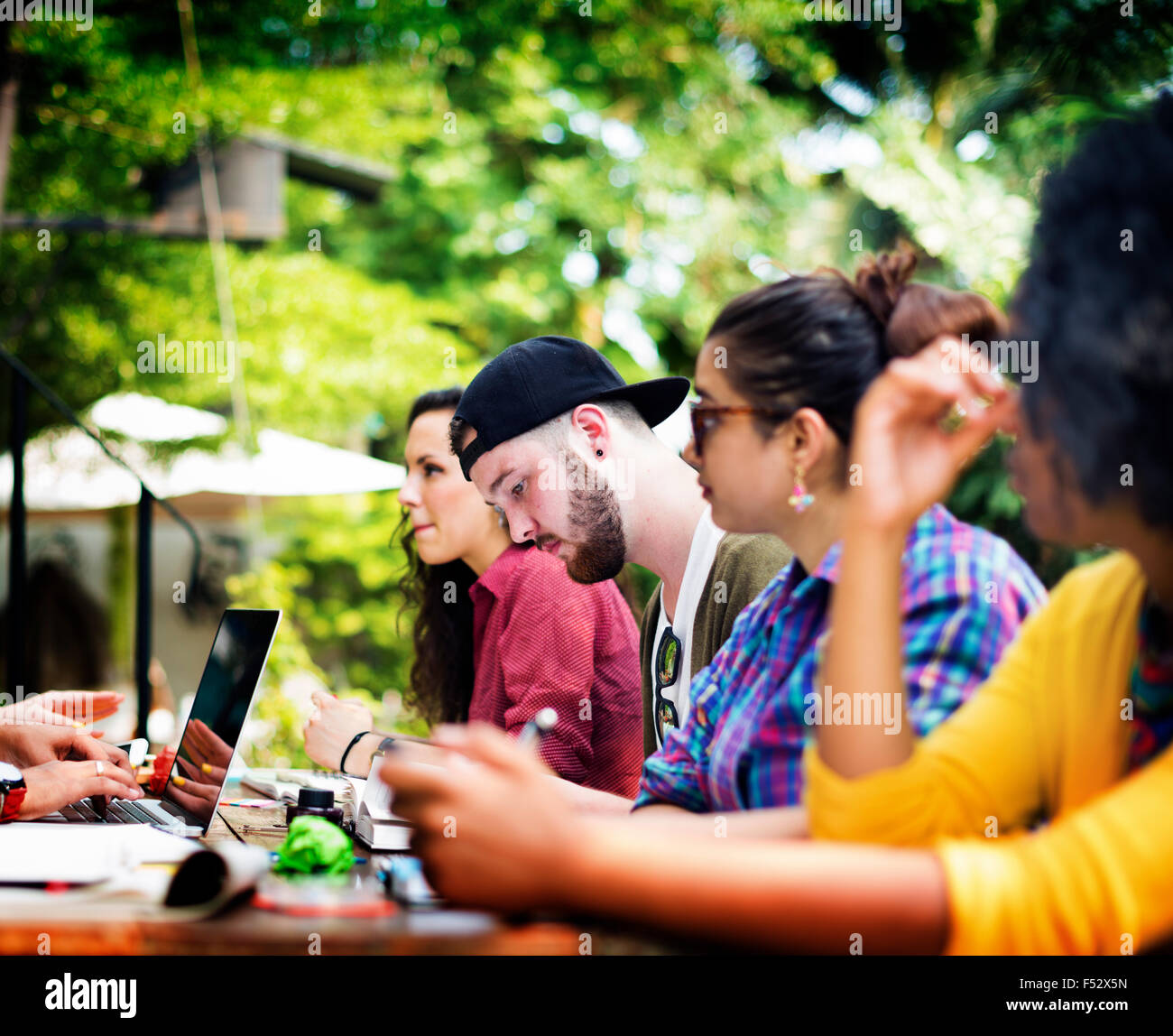 College Communication Education Planning Studying Concept Stock Photo ...