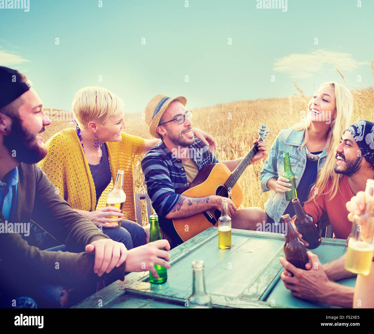 Diverse People Friends Hanging Out Concept Stock Photo - Alamy