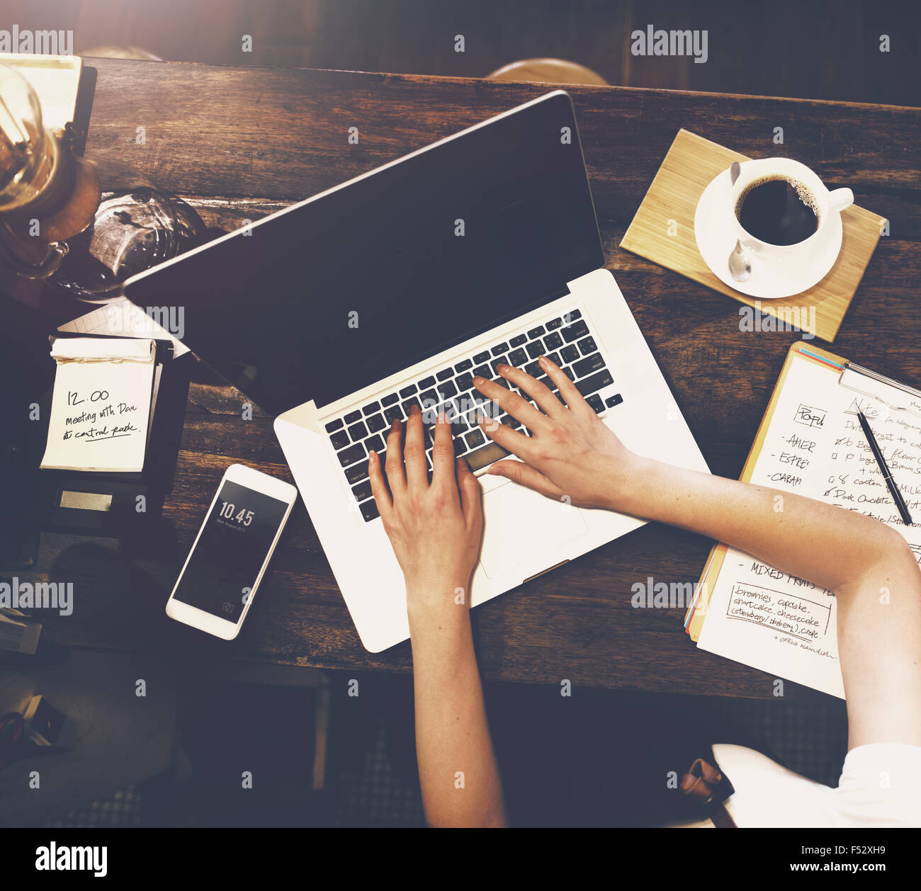 Business Woman Working Planning Ideas Concept Stock Photo - Alamy