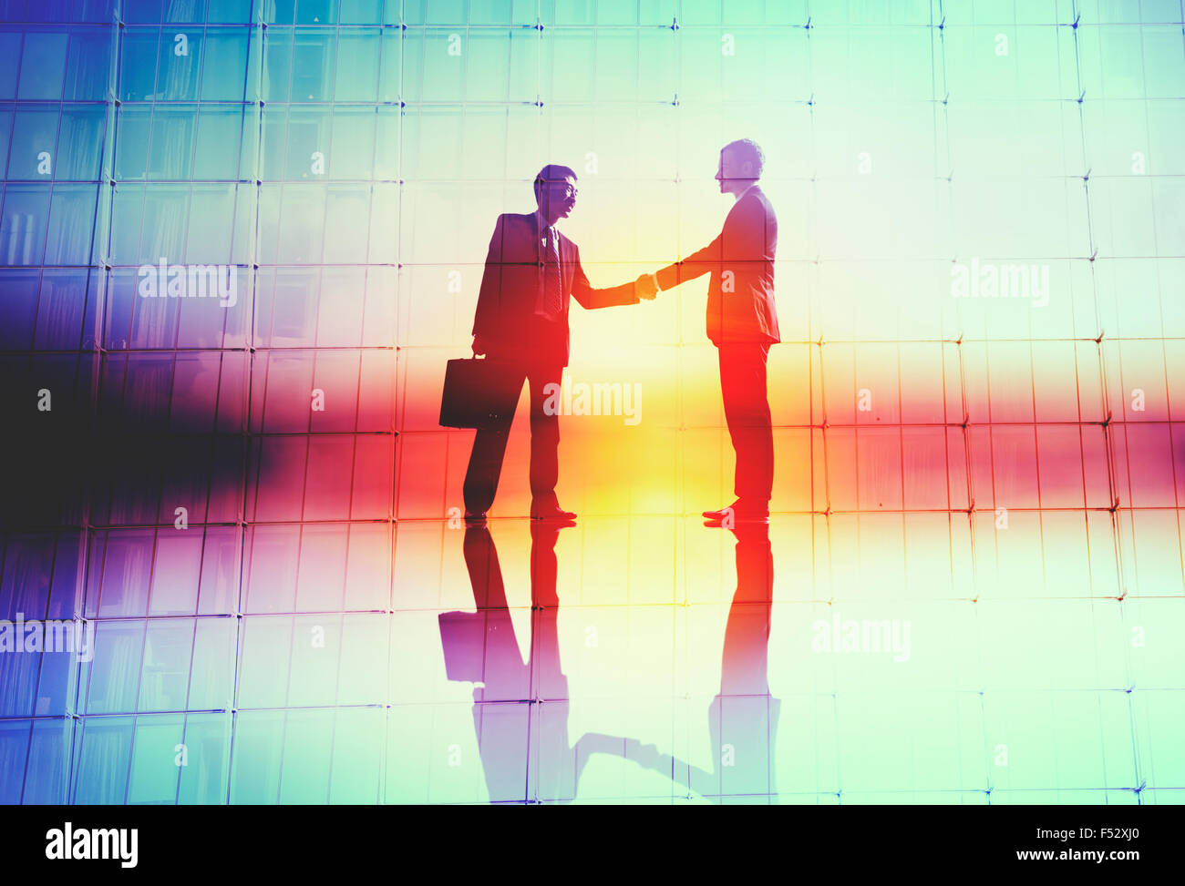 Handshaking Business Agreement Greeting Deal Collaboration Concept ...