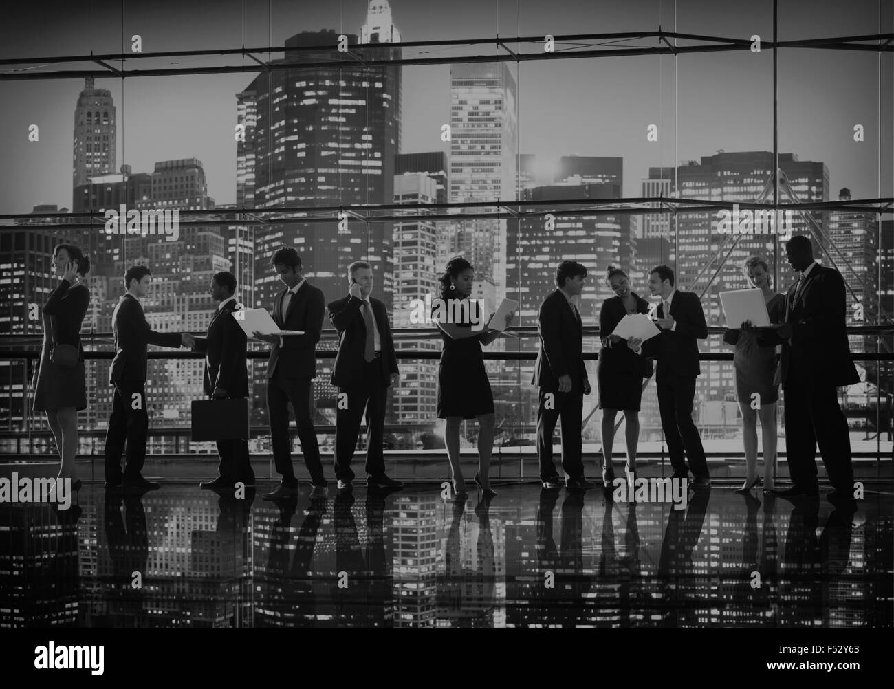 Business People Interaction Communication Working Concept Stock Photo ...