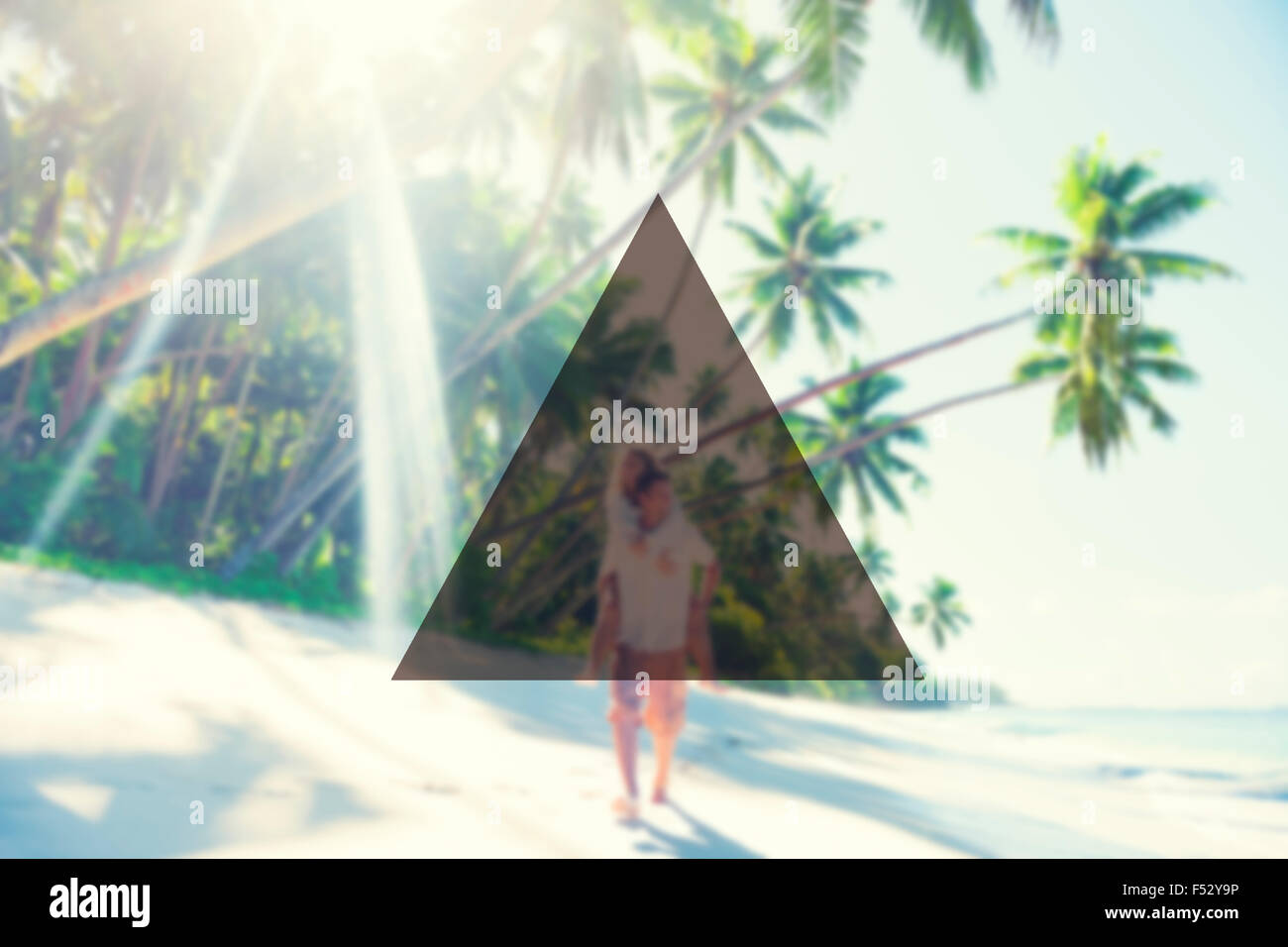 Summer Togetherness Friendship Triangle Copy Space Concept Stock Photo ...