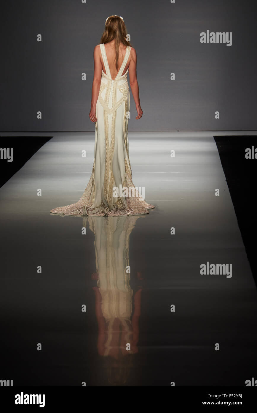 Model walking at the Lucian Matis show during Toronto world master card ...