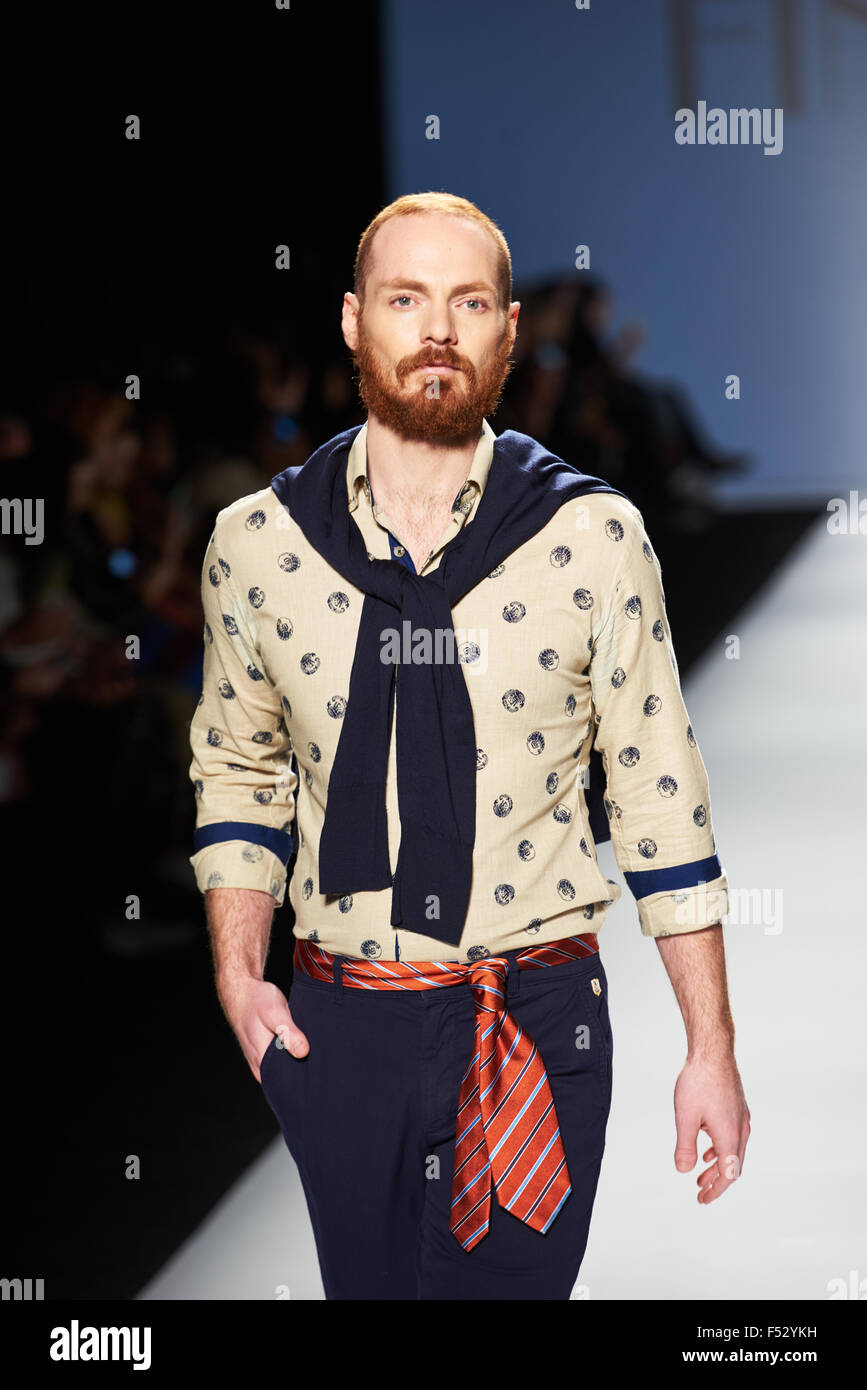 Model walking on the runway during FINEZZA – AU NOM DE L’HOMME show at ...