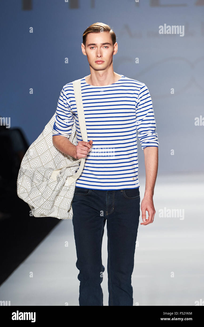 Model walking on the runway during FINEZZA – AU NOM DE L’HOMME show at ...