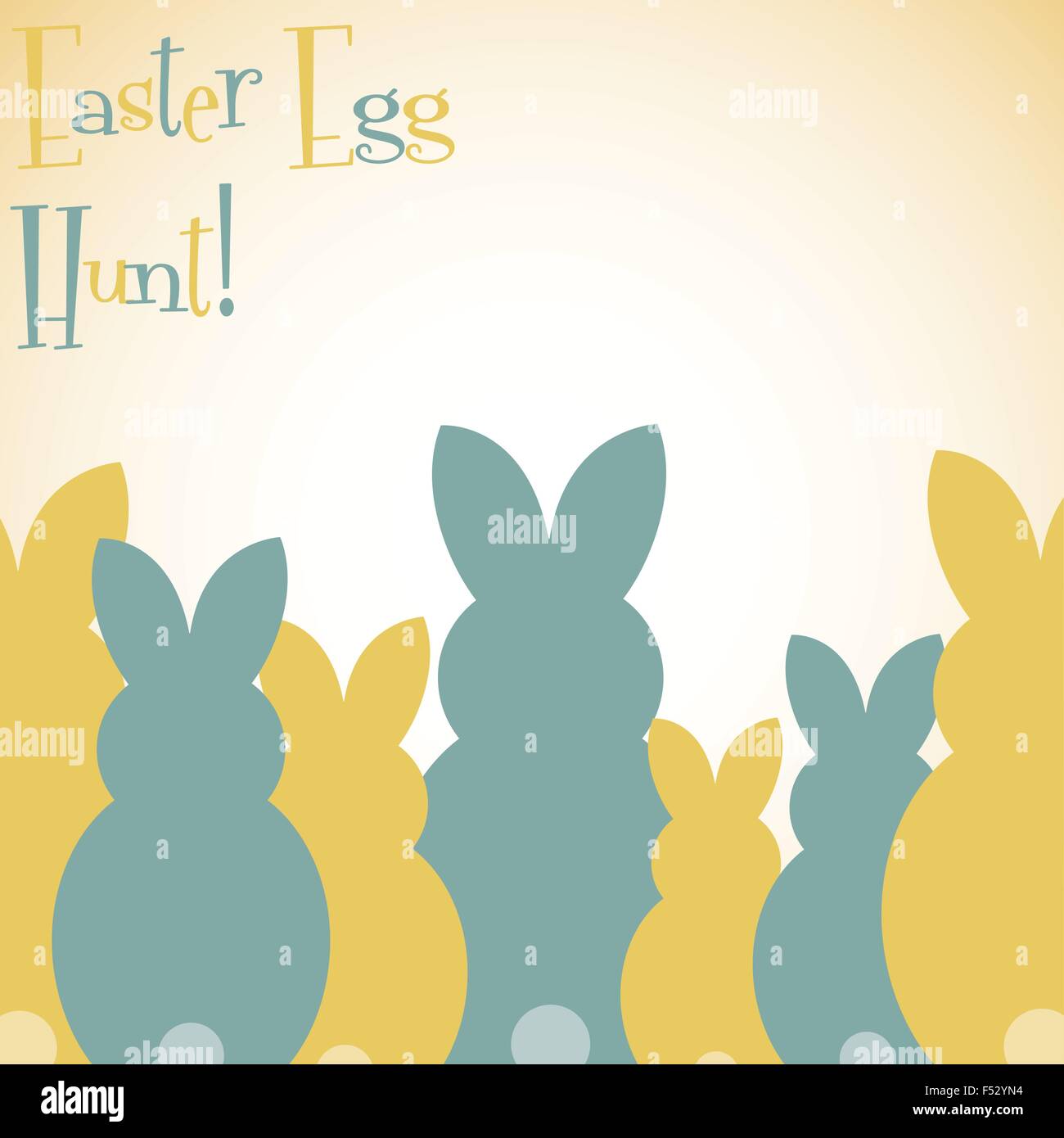 Overlay Easter bunny card in vector format Stock Vector Image & Art - Alamy