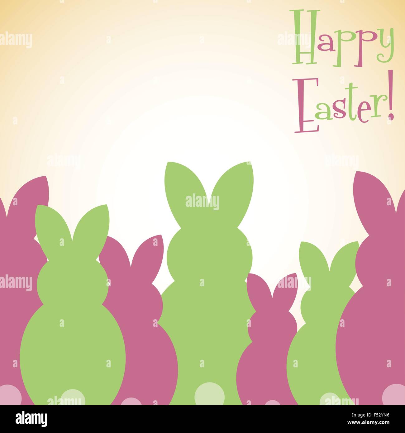 Overlay Easter bunny card in vector format Stock Vector Image & Art - Alamy