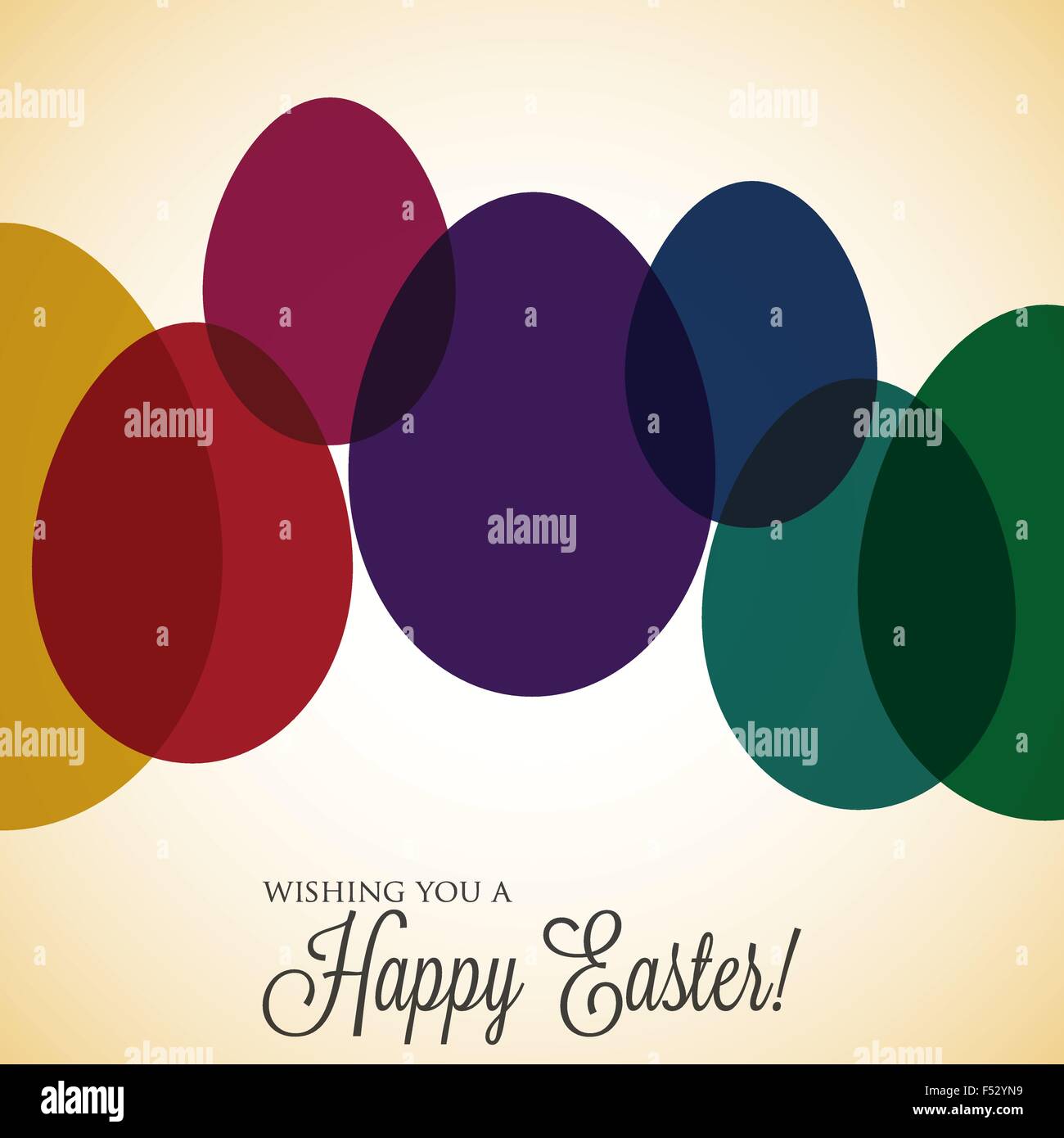 Overlay Easter egg card in vector format Stock Vector Image & Art - Alamy