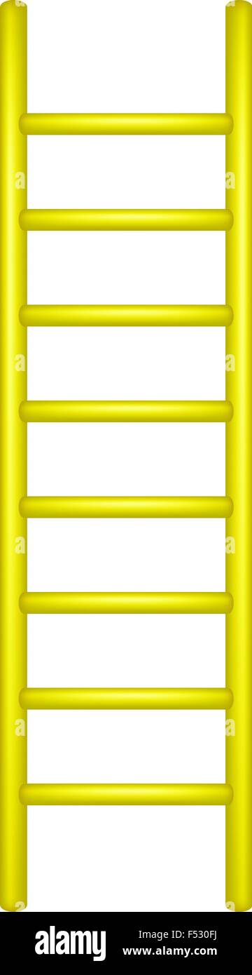 Wooden ladder in yellow design Stock Vector Image & Art - Alamy