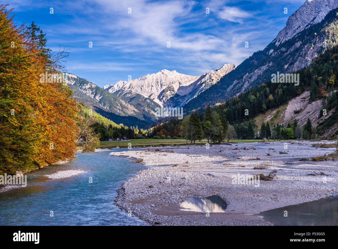 Austria, Tyrol, Karwendelgebirge (mountains), Alpenpark Karwendel Stock ...