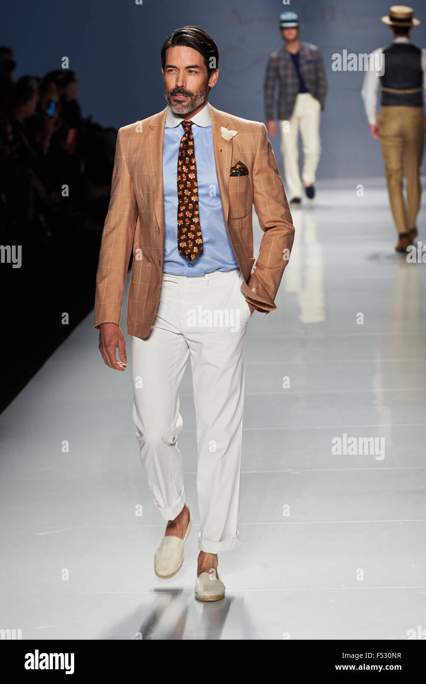 Model walking on the runway during FINEZZA – AU NOM DE L’HOMME show at ...