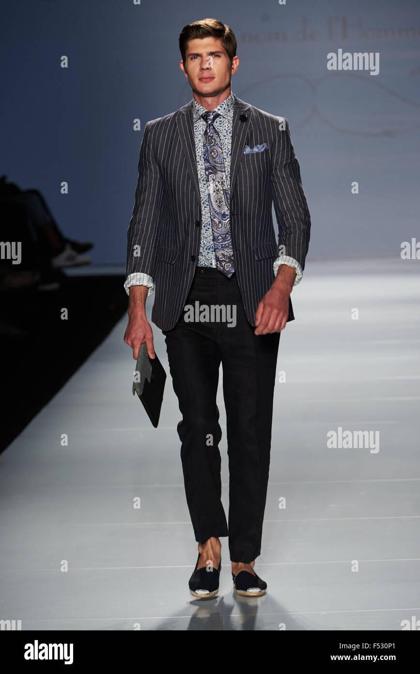 Model walking on the runway during FINEZZA – AU NOM DE L’HOMME show at ...