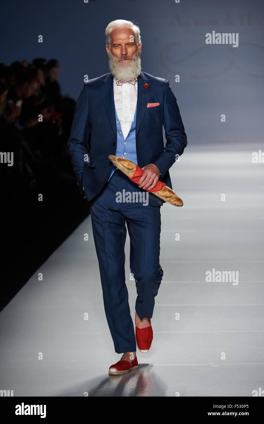 Model walking on the runway during FINEZZA – AU NOM DE L’HOMME show at ...