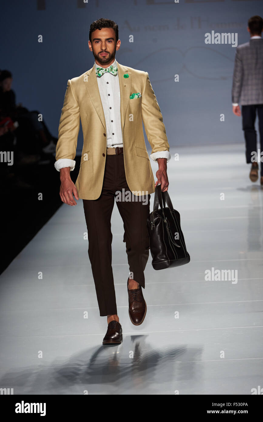 Model walking on the runway during FINEZZA – AU NOM DE L’HOMME show at ...